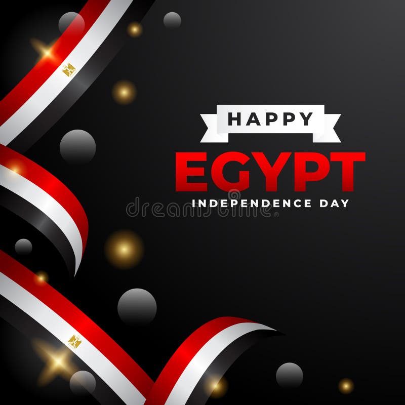 Egypt Independence Day Design Illustration Collection Stock Vector ...