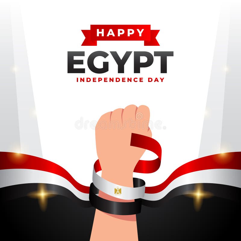 Egypt Independence Day Design Illustration Collection Stock Vector ...