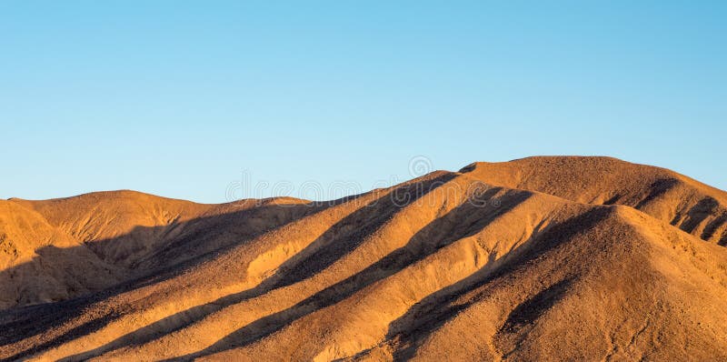 Desert Mountains and Cloudless Sky in Egypt Stock Image - Image of ...