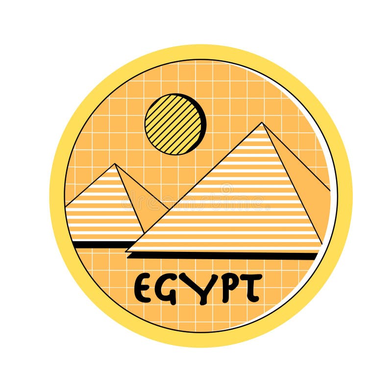 Egypt logo collection. stock vector. Illustration of land - 248253895