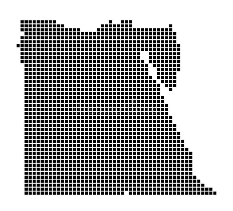 Egypt Map Filled with Concentric Circles. Stock Vector - Illustration ...