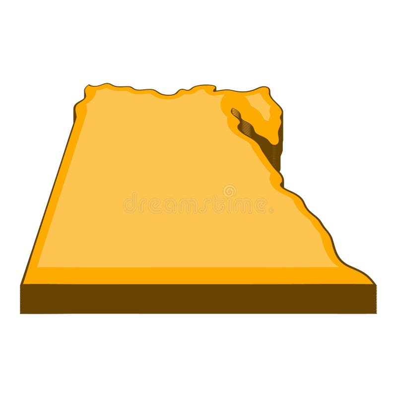 Egypt Map Icon, Cartoon Style Stock Vector - Illustration of cairo ...