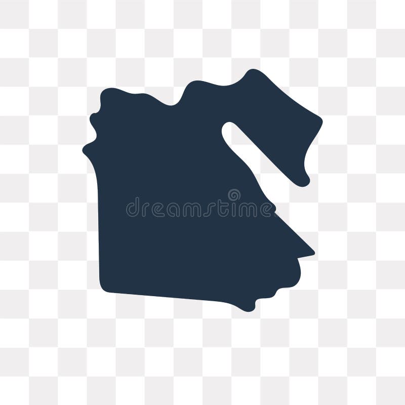 Egypt Map Vector Icon Isolated on Transparent Background, Egypt Stock ...