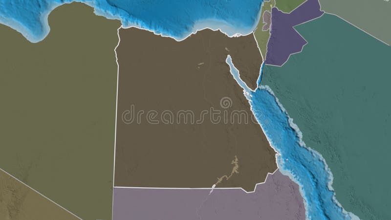 Egypt - Overview. Administrative Stock Illustration - Illustration of ...