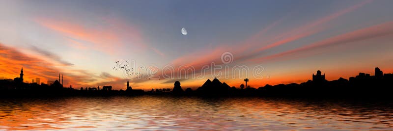 Egypt Panorama stock image. Image of convoy, cathedral - 12330843