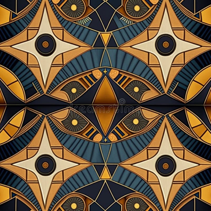 Egypt theme patterns stock illustration. Illustration of pyramids ...