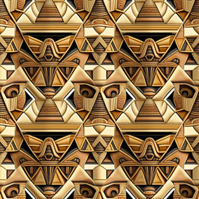 Egypt theme patterns stock illustration. Illustration of flower - 270005041