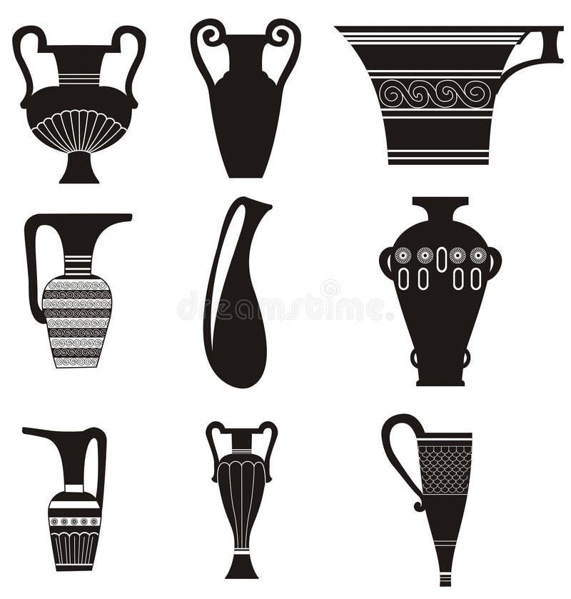 Egypt pot stock vector. Illustration of terra, isolated - 18891627