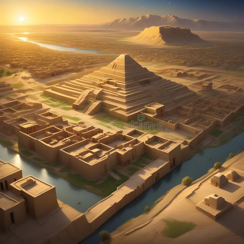 Egypt Pyramid As a Pharaos Tomb, AI-generated Stock Illustration ...