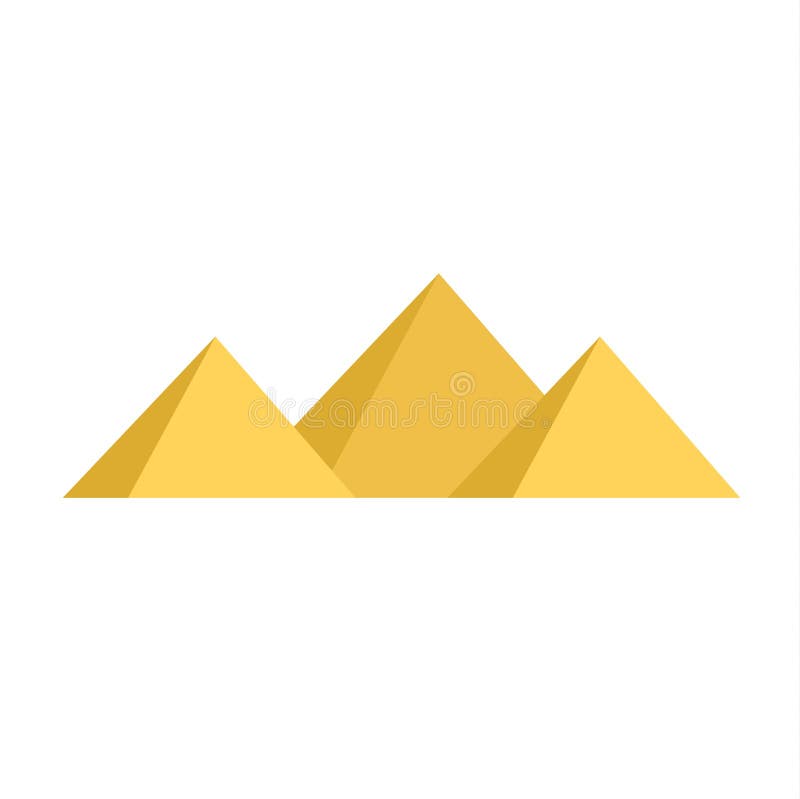 Egypt Pyramids Vector Illustration Stock Vector - Illustration of ...