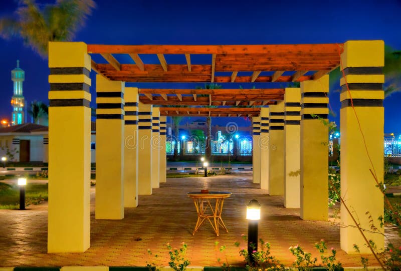 Egypt resort night hdr stock photo. Image of beauty, multi - 11990826