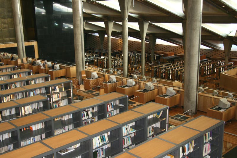 Alexandria, Egypt Library Reading Room, Travel Editorial Image - Image ...