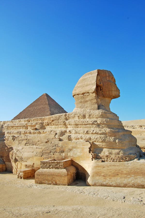 Giza Wielki Sfinks zdjęcie stock. Obraz złożonej z piasek - 22898426