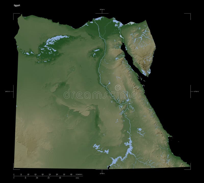 Egypt shape on black. Pale stock illustration. Illustration of ...