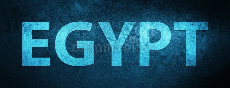 Egypt Special Blue Banner Background Stock Illustration - Illustration ...