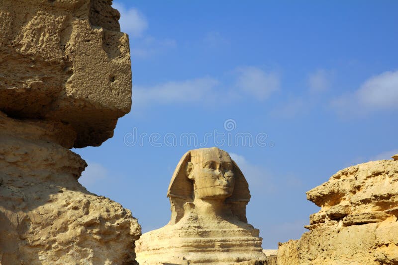 Egypt sphinx face stock photo. Image of culture, traditional - 19107312