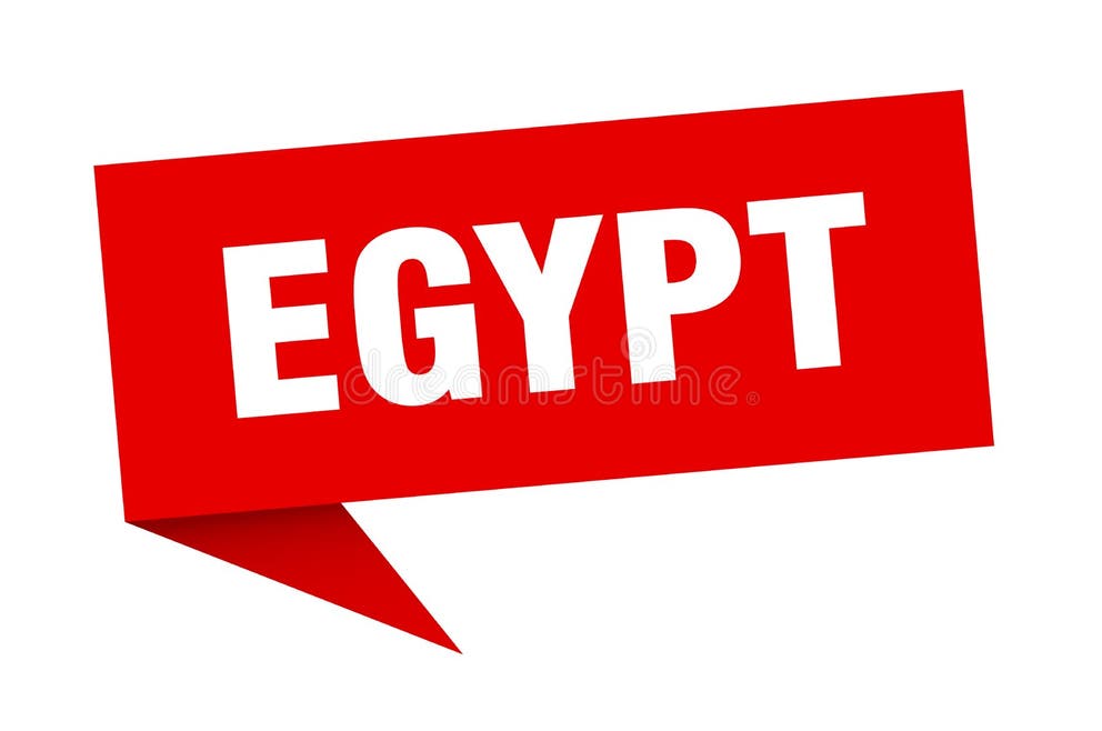 Egypt Sticker. Egypt Signpost Pointer Sign Stock Vector - Illustration ...