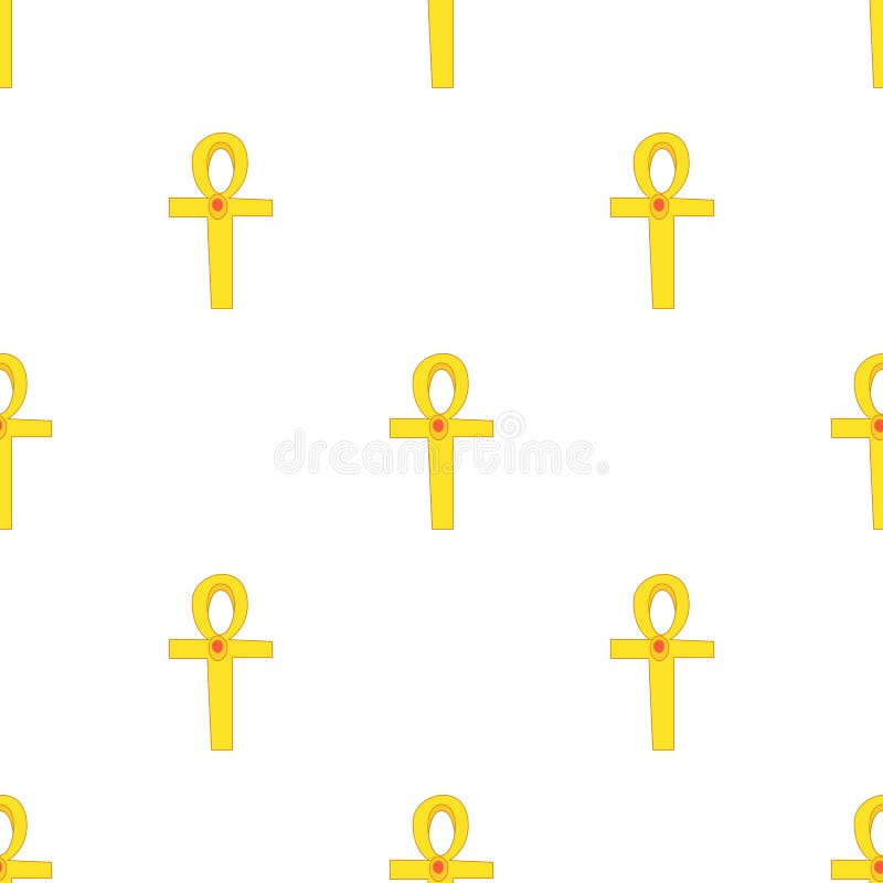 Egyptian Ankh on Abstract Background in Green Stock Vector ...
