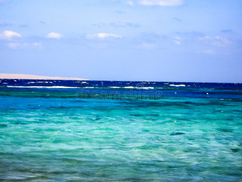 Egyptian Beach, Coastline of Beaches in Egypt, the Resorts of Eg Stock ...