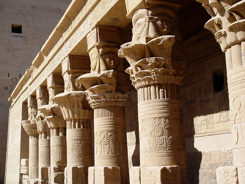 Egyptian columns stock photo. Image of ancient, falls - 3147006