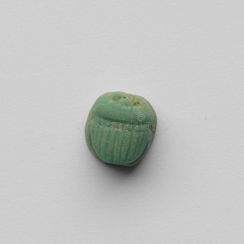 Egyptian Faience Scarab Amulet Stock Photo - Image of egyptian, egypt ...