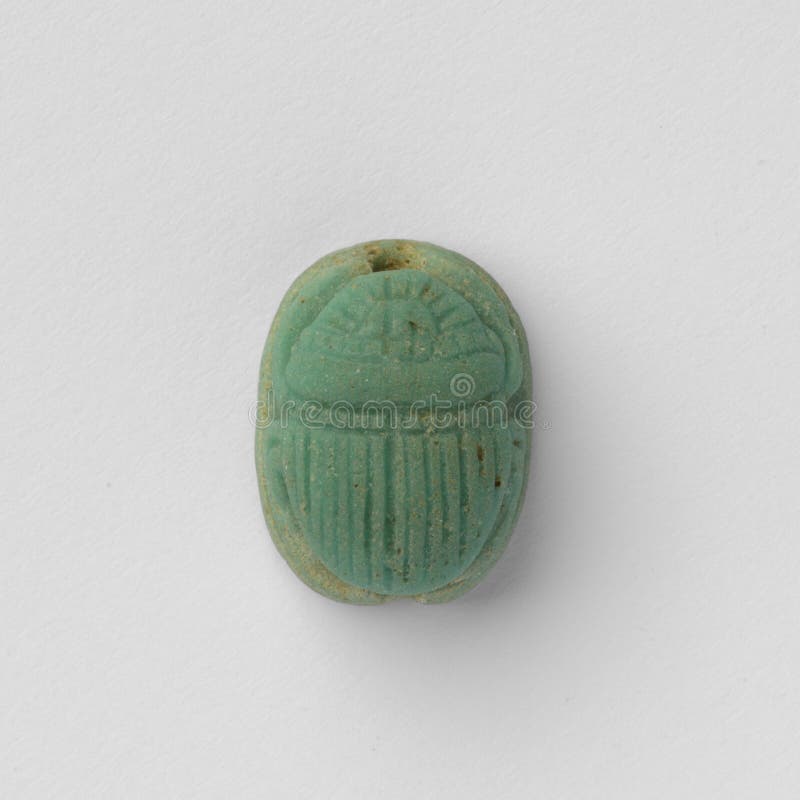 Egyptian Faience Scarab Amulet Stock Image - Image of greek, antique ...