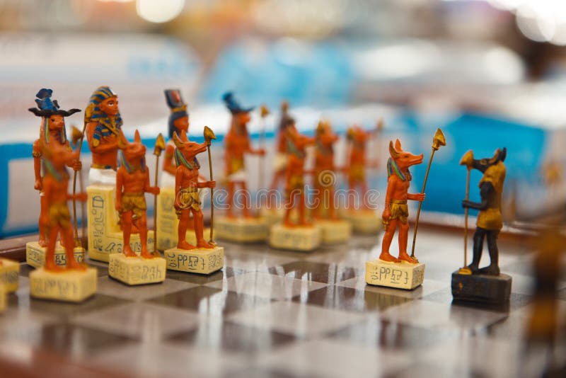 Egyptian figures stock image. Image of checkers, gifts - 66282575