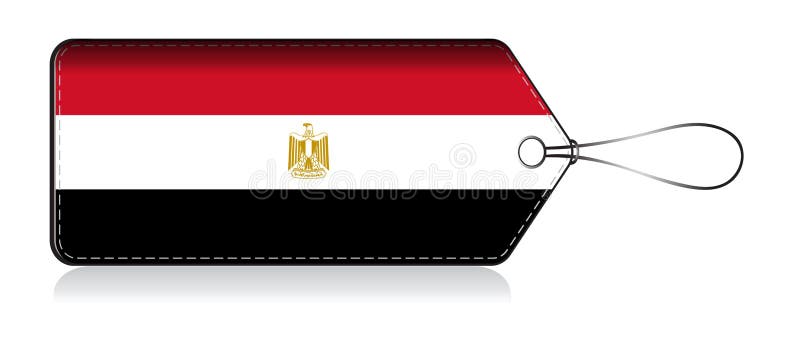 Egyptian Flag Label, Made in Egypt Stock Vector - Illustration of ...