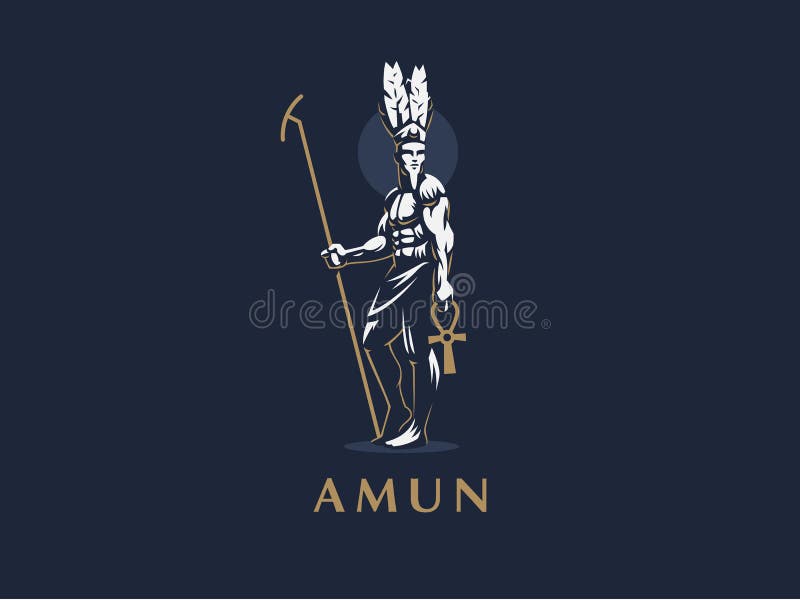 Ancient Egyptian God Amun Stock Illustrations – 172 Ancient Egyptian ...