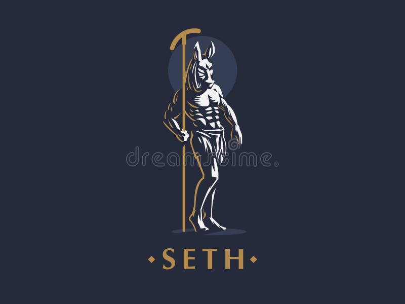 Seth stock vector. Illustration of myth, wand, setesh - 4803315