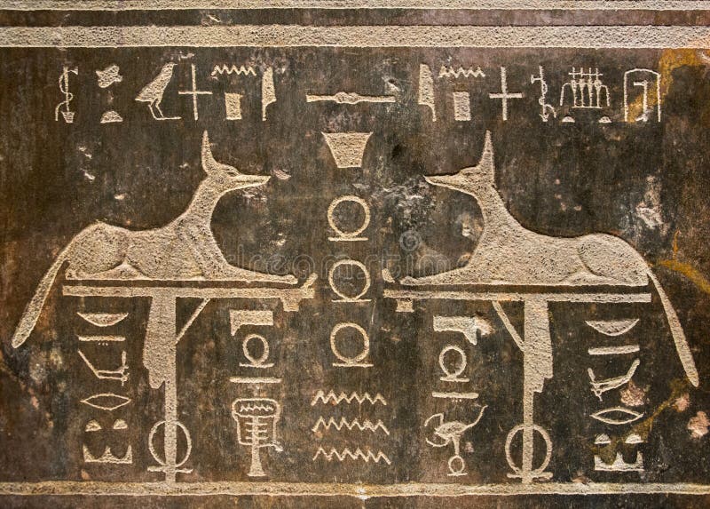 Egyptian hieroglyph stock image. Image of egyptian, hieroglyph - 43706387