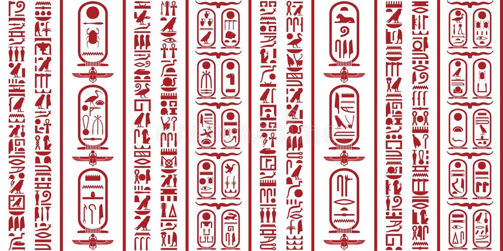Egyptian Writing Stock Illustrations – 1,075 Egyptian Writing Stock ...