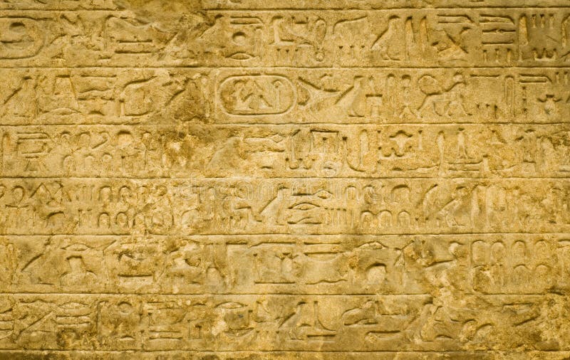 Egyptian Hieroglyphics Background Stock Image - Image of background ...