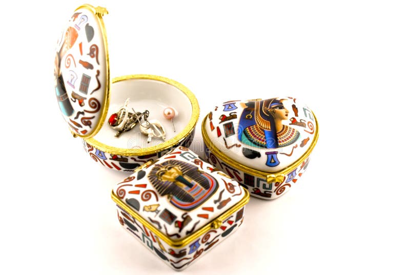 Egyptian boxes stock photo. Image of hinge, gold, egyptian - 44953304