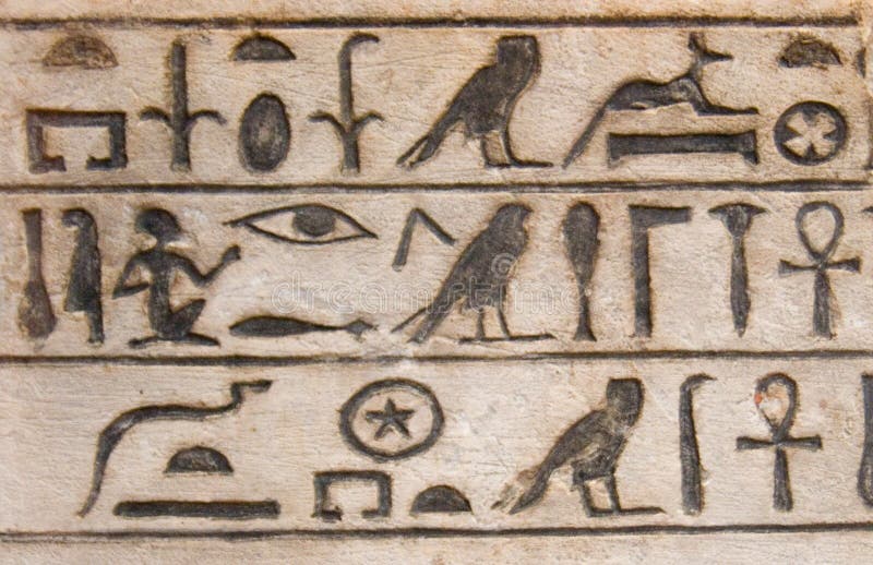Egyptian Hieroglyphs stock image. Image of hieroglyphs - 242251