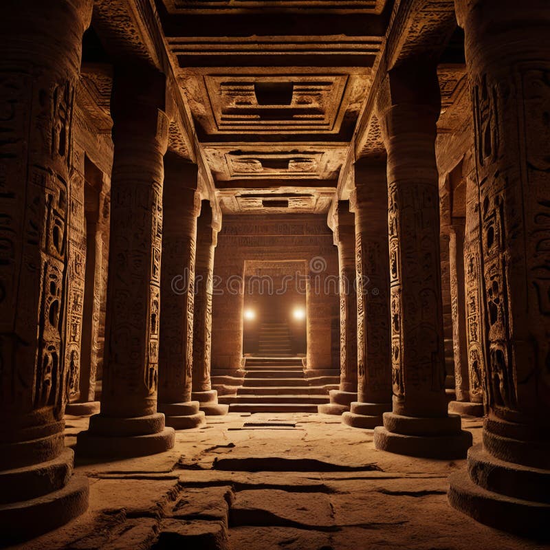 Egyptian Labyrinth an Ancient Building or Structure from Egypt Stock ...