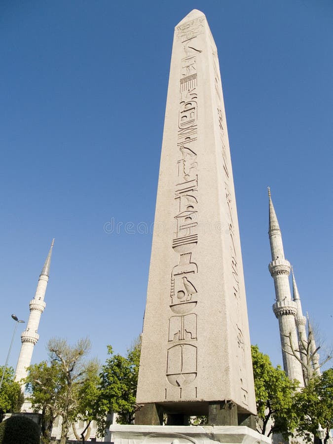 Egyptian monolith stock photo. Image of minaret, turkish - 6426670