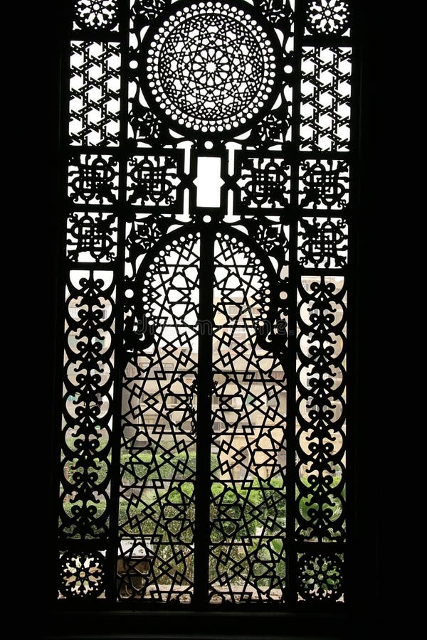 Egyptian Window Ornament stock image. Image of light - 24285053