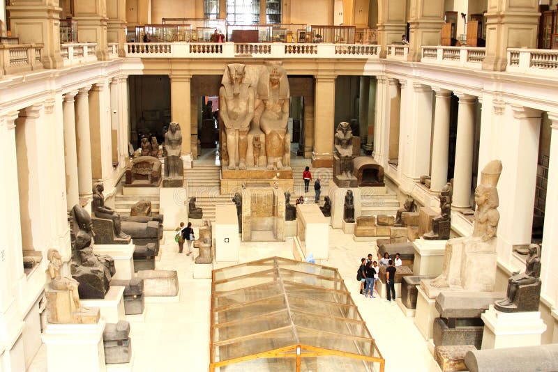 The Egyptian Museum from Inside in Cairo in Egypt in Africa Editorial ...