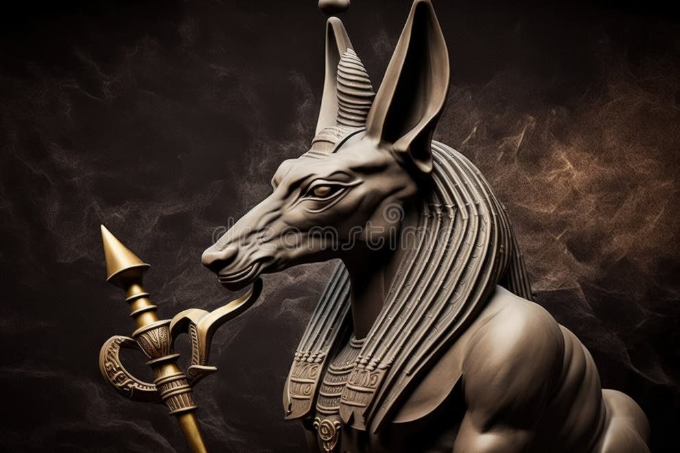 Egyptian mythologys Anubis stock illustration. Illustration of egypt ...