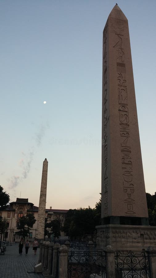 Egyptian Obelisk Istanbul Turkey Stock Image - Image of egyptian ...