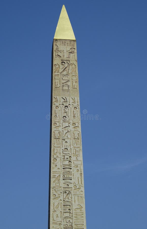 Egyptian Obelisk in Paris stock photo. Image of cobblestone - 10247746