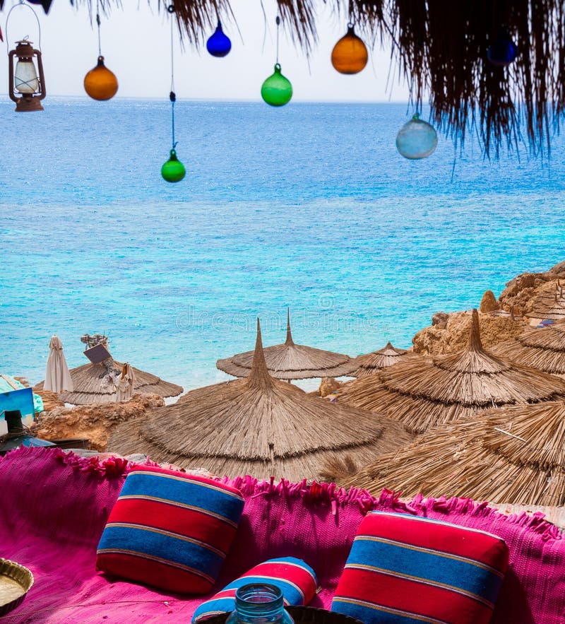 Egyptian paradise stock photo. Image of relax, pillows - 52155166