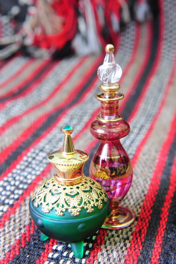 Egyptian perfume bottles stock image. Image of bottles - 5418575