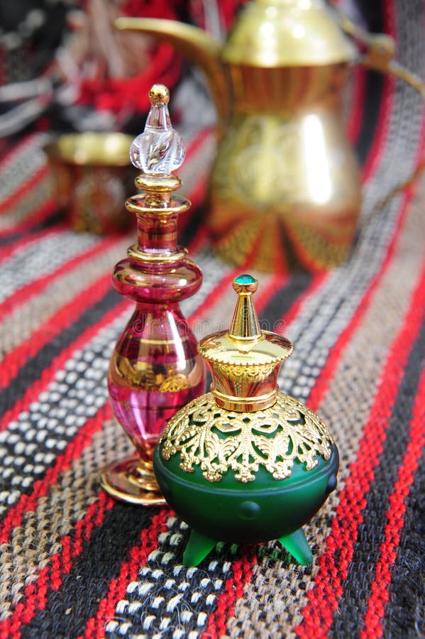 Egyptian perfume bottles stock photo. Image of container - 5418552