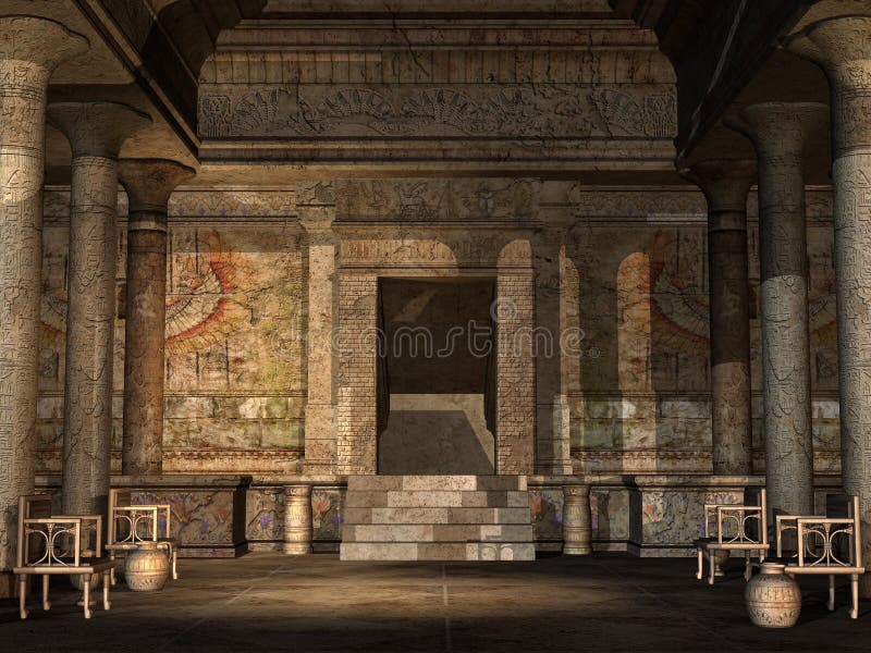 Egyptian pyramid interior stock illustration. Illustration of pyramid ...