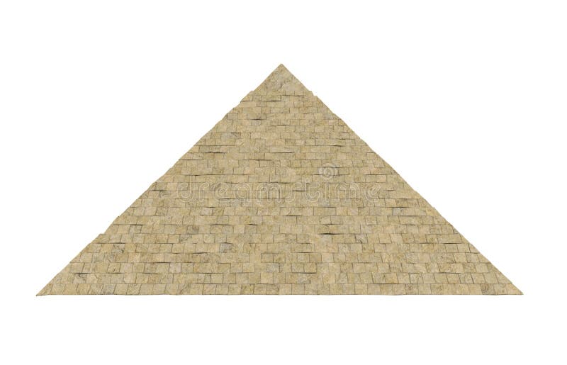 Egyptian Pyramid Isolated stock photo. Image of egyptian - 132458838
