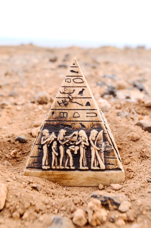 Egyptian Pyramid Model Miniature Stock Image - Image of ancient ...
