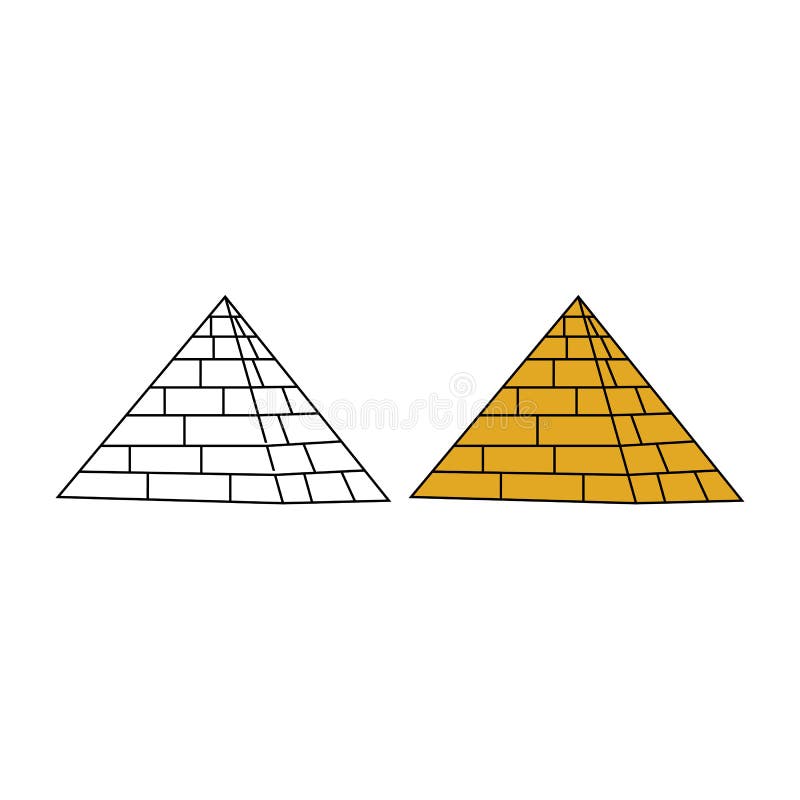 Egyptian Pyramid Sign Icon. Vector Illustration Eps 10 Stock ...