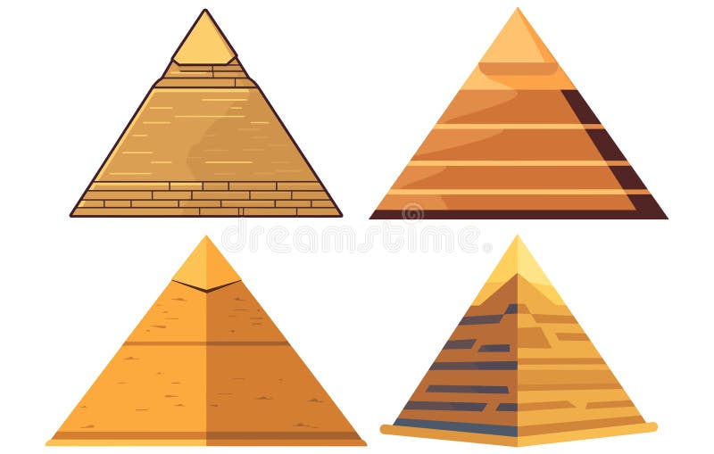 Egyptian Pyramids Landmark,egyptian Pyramids Vector Stock Vector ...